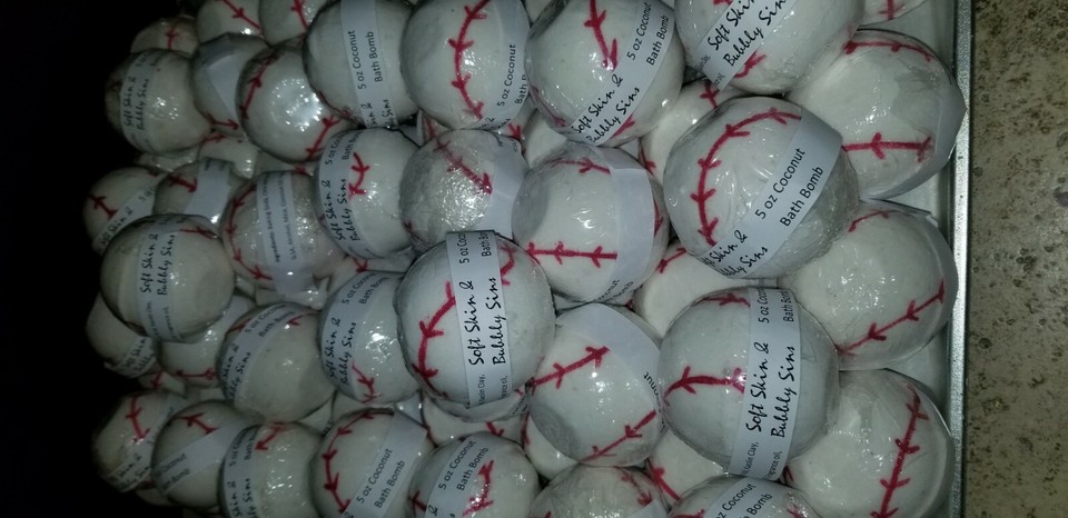 Baseball Bath Bomb - 20 bath bomb - bulk bath bomb - party gift | eBay
