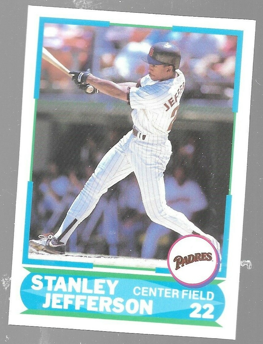 1988 Score Stanley Jefferson 11 Young Superstar San Diego Padres ...