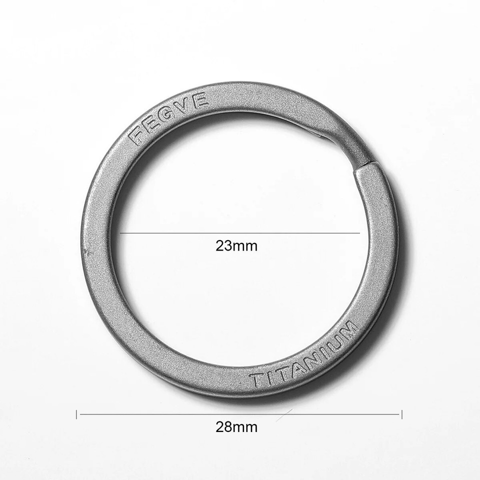 Titanium Alloy Key Rings Keychains Buckle Pendant Super Lightweight Car ...