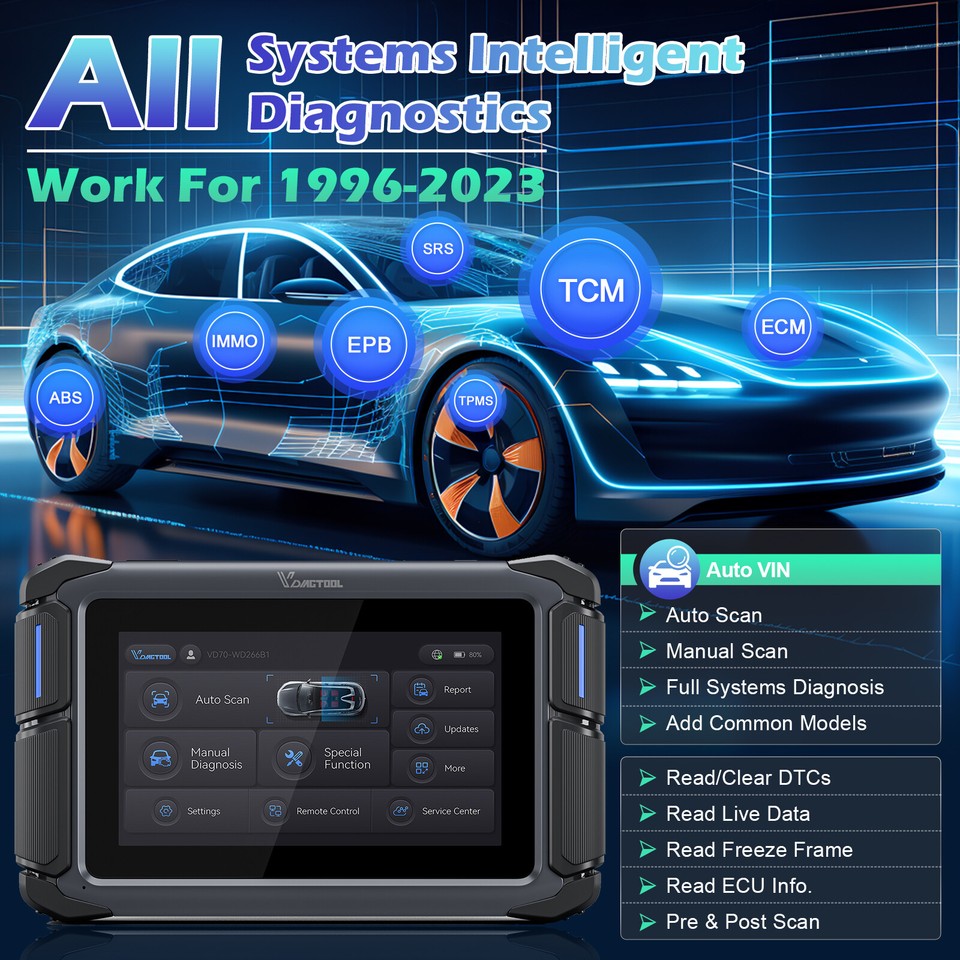 Used Car All System Diagnostic Scanner Bidirectional OBD2 Scan Tool ECU ...