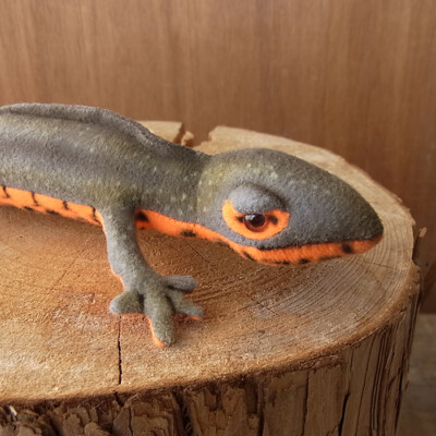 HANSA Japanese Fire-bellied Newt 23 Stuffed Toy Plush Toy Amphibian New ...