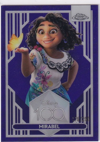Topps Disney Chrome 100 Karte Nr. 14 Mirabel Purple Parallel 176/299 ...