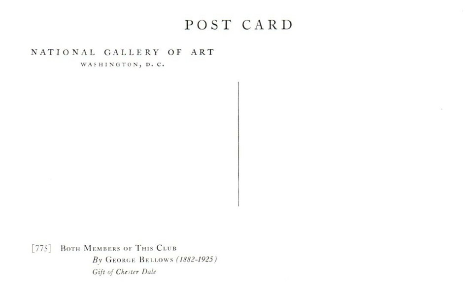 BOTH MEMBERS OF THIS CLUB BY BELLOWS.VTG ART POSTCARD*P84 | eBay