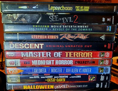 Vintage Monster/Horror Cult Movies DVD's Lot Of 10 | eBay