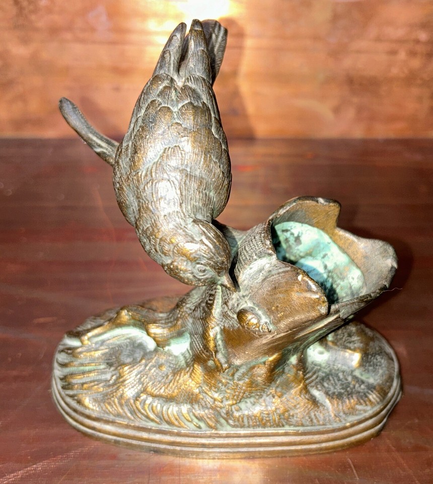 1880's?? Bronze Bird & Beetle, Match Safe Antique | eBay