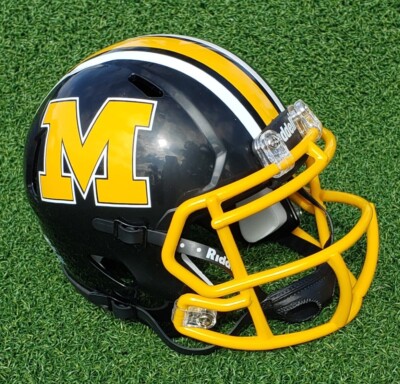 MISSOURI TIGERS YELLOW MASK 2023 vs ARKANSAS FOOTBALL MINI HELMET 11-24 ...