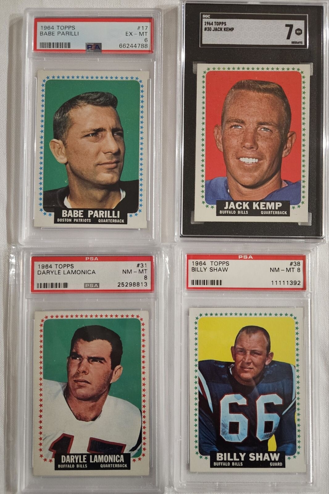 1964 Topps Football Complete Set W/All HOF’s GRADED MINT (BEST DEAL ON ...