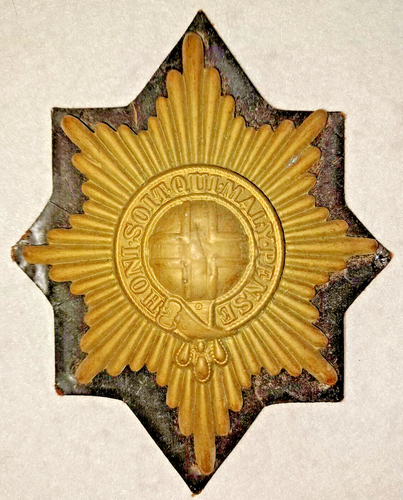 Large Coldstream Guards Brass Garter Star Valise / Pouch Brass Badge 1938 Dated | eBay