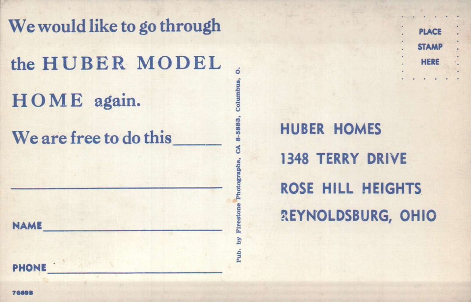 Huber Model Home, Reynoldsburg Ohio, Rose Hill Heights Terry Drive OH ...