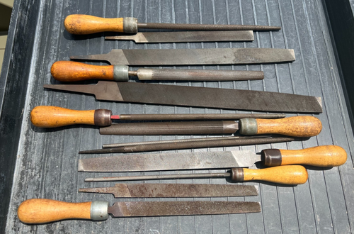 Assorted Metal Files Lot & Wood Handles; Nicholson and Others | eBay