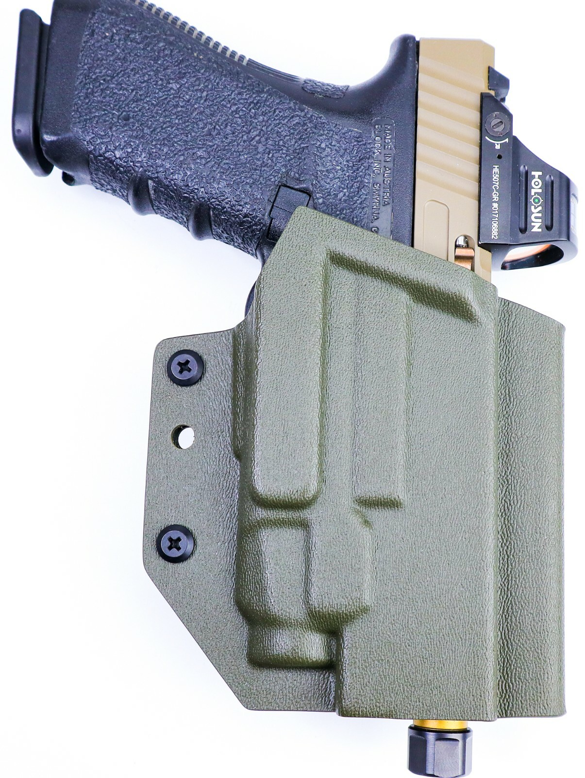 Skullhead Arms OWB Holster fits: Glock 19 19X 17 22 23 45 34 35 TLR7A ...