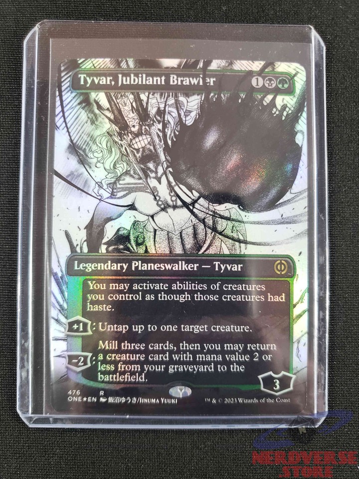 Tyvar, Jubilant Brawler #476 Step and Compleat Foil MtG Phyrexia All ...