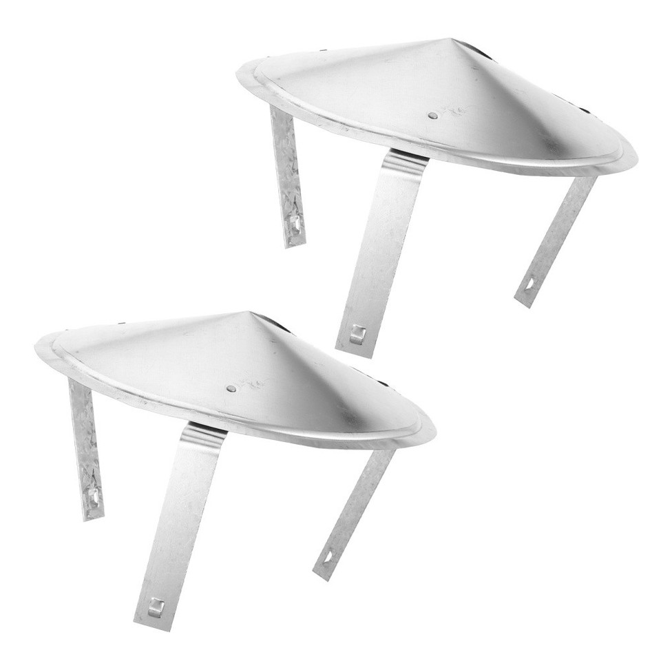 2pcs Round Roof Rain Cap Hvac Vent Galvanized Iron Chimney Cap Roof ...