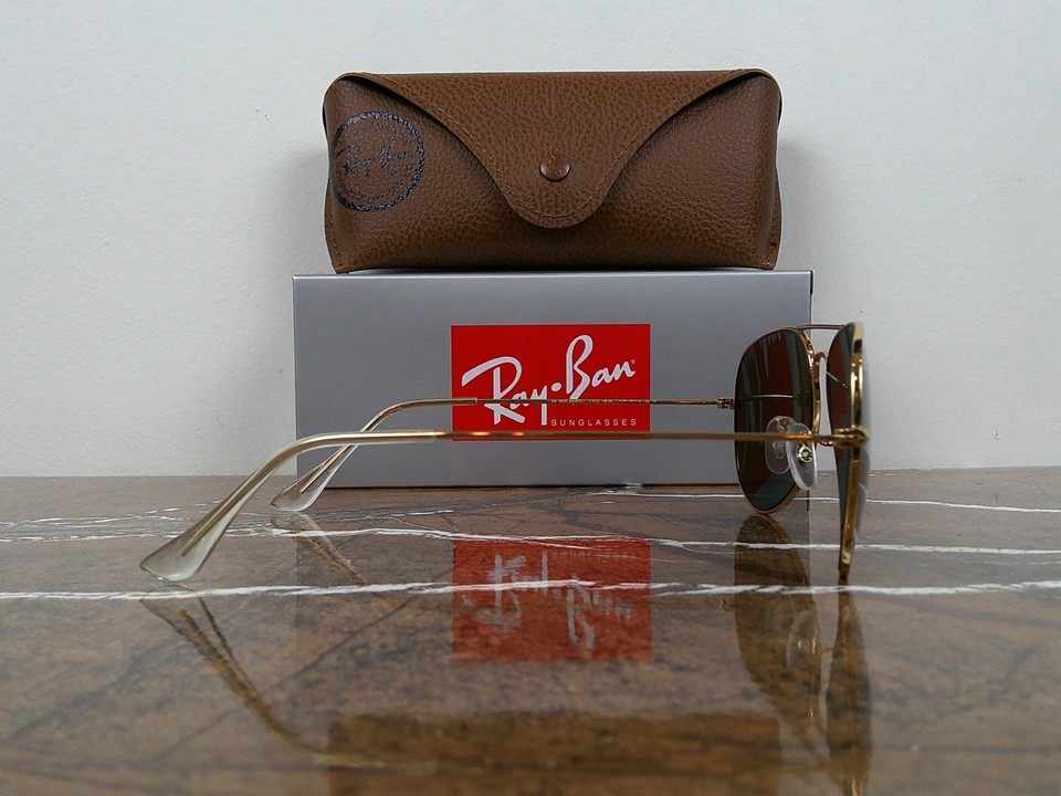 Genuine Ray-Ban RB3025 Gold Aviator Sunglasses Never Worn | eBay