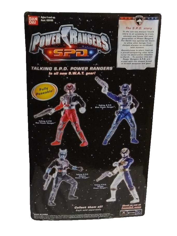 Power Rangers SPD Omega 12-inch Power Ranger Talking Factory Sealed ...