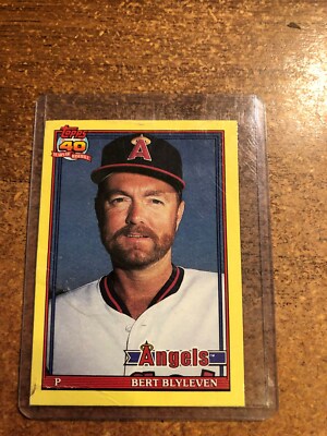 1991 Topps Baseball Box Bottom # A Bert Blyleven | eBay