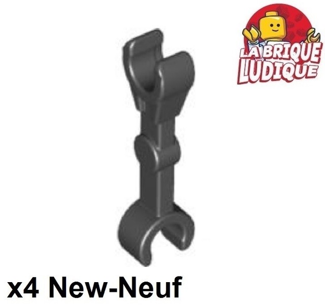 LEGO Black Minifig Mechanical Droid Arm Straight (10x) 4505757 Brick ...