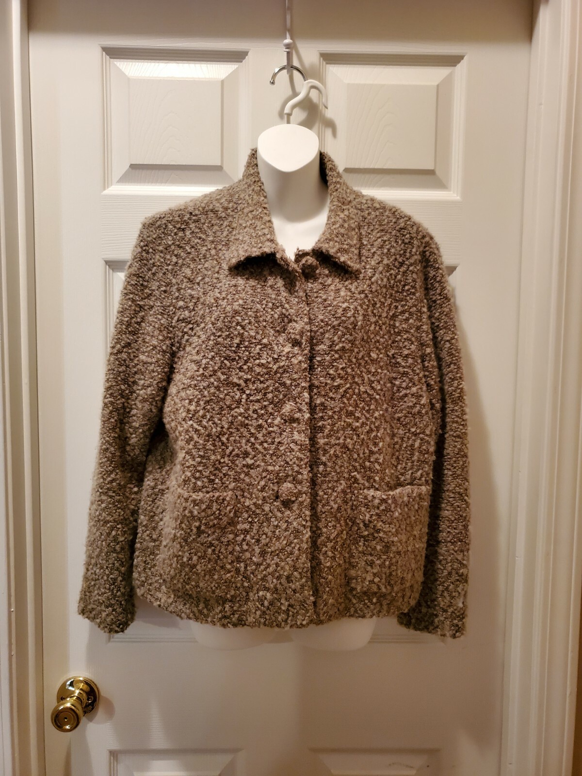 Elliott Lauren Jacket. Nubby Grey Tweed. Size M Women… - Gem