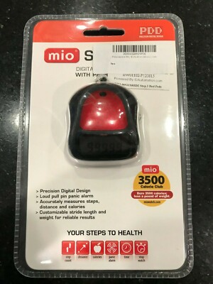 Mio Step 1 Pedometer Color - Red | eBay