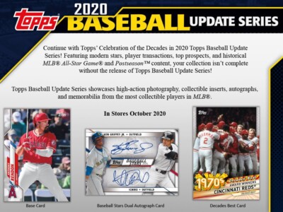 2020 Topps Update Baseball 36 Pack Gravity Feed Box | eBay