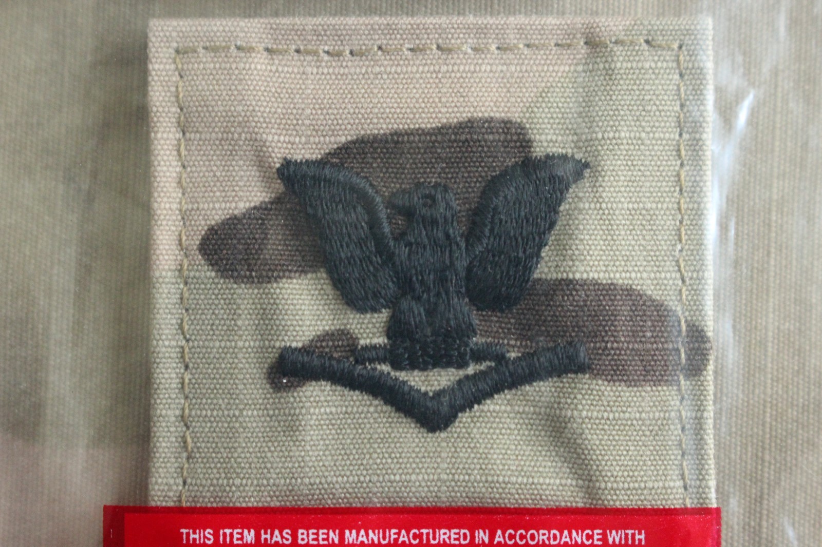 USN US NAVY I/A DUTY MULTICAM OCP E-4 PO3 HOOK BACK CAMOUFLAGE CAMO ...