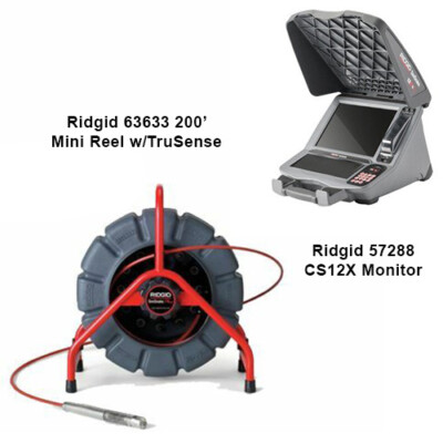 Ridgid 200' Mini Reel with TruSense (63633) CS12X Monitor (57288) | eBay