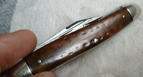 VTG 3 7/8" CASE TESTED XX 1920-1940 STOCKMAN POCKETKNIFE GREENBONE ...