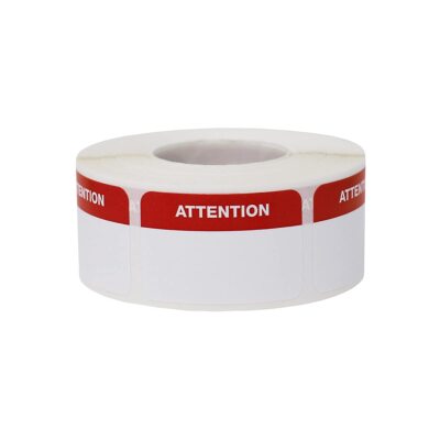 Attention Medical Healthcare Labels, 1 x 1.5" Inch Rectangle, 500 Total ...