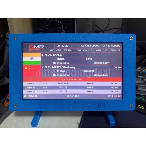 MMDVM Hotspot Box Digital MMDVM Modem 7" Screen (Raspberry Pi 3B+) for ...