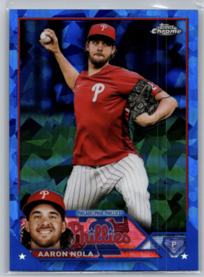 2023 Topps Sapphire Chrome #278 Aaron Nola Image Variation | eBay