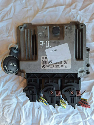 BMW MINI COOPER ENGIME CONTROL UNIT ECU & KEY 0261S04563 DME 7589971 | eBay