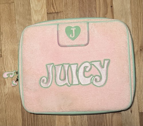 Vintage Y2K Pink & Green Juicy Couture 15 Inch Laptop Sleeve Computer ...