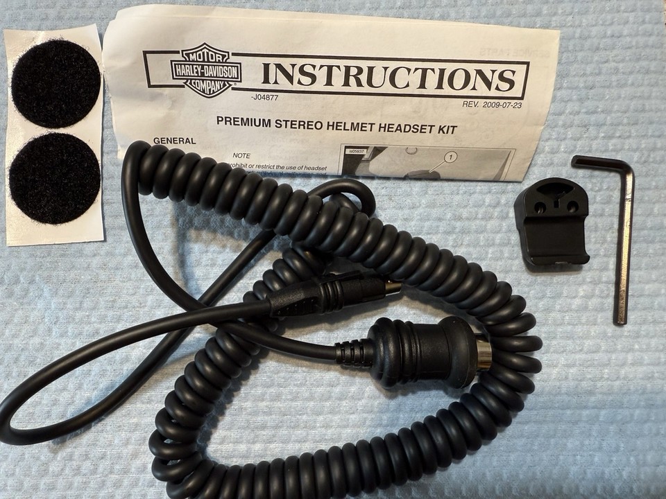 Harley Davidson Premium Stereo Helmet Headset 77147-98A New In Original ...