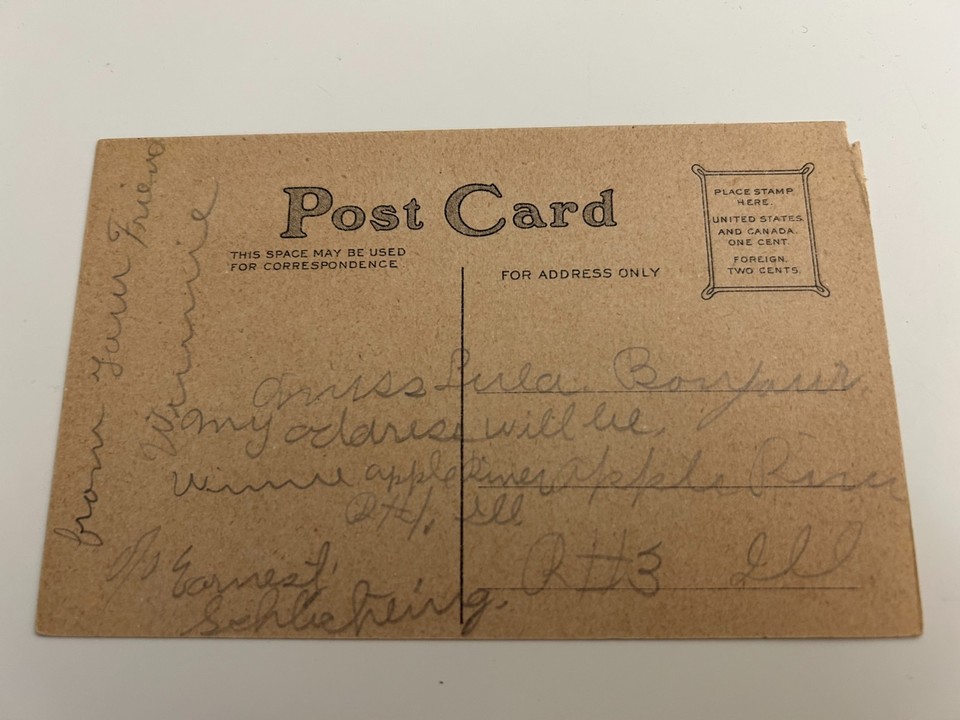 House with Moon and Stream Scene Vintage Evening Shadows Postcard | eBay