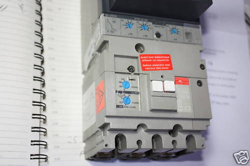 Schneider / Merlin Gerin NS250H breaker with 3 P Vigi variable RCD ...