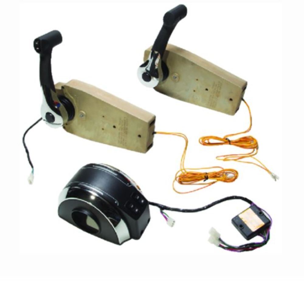 Quicksilver 3000 Throttle Control Mercury Quicksilver Dual Outboard ...