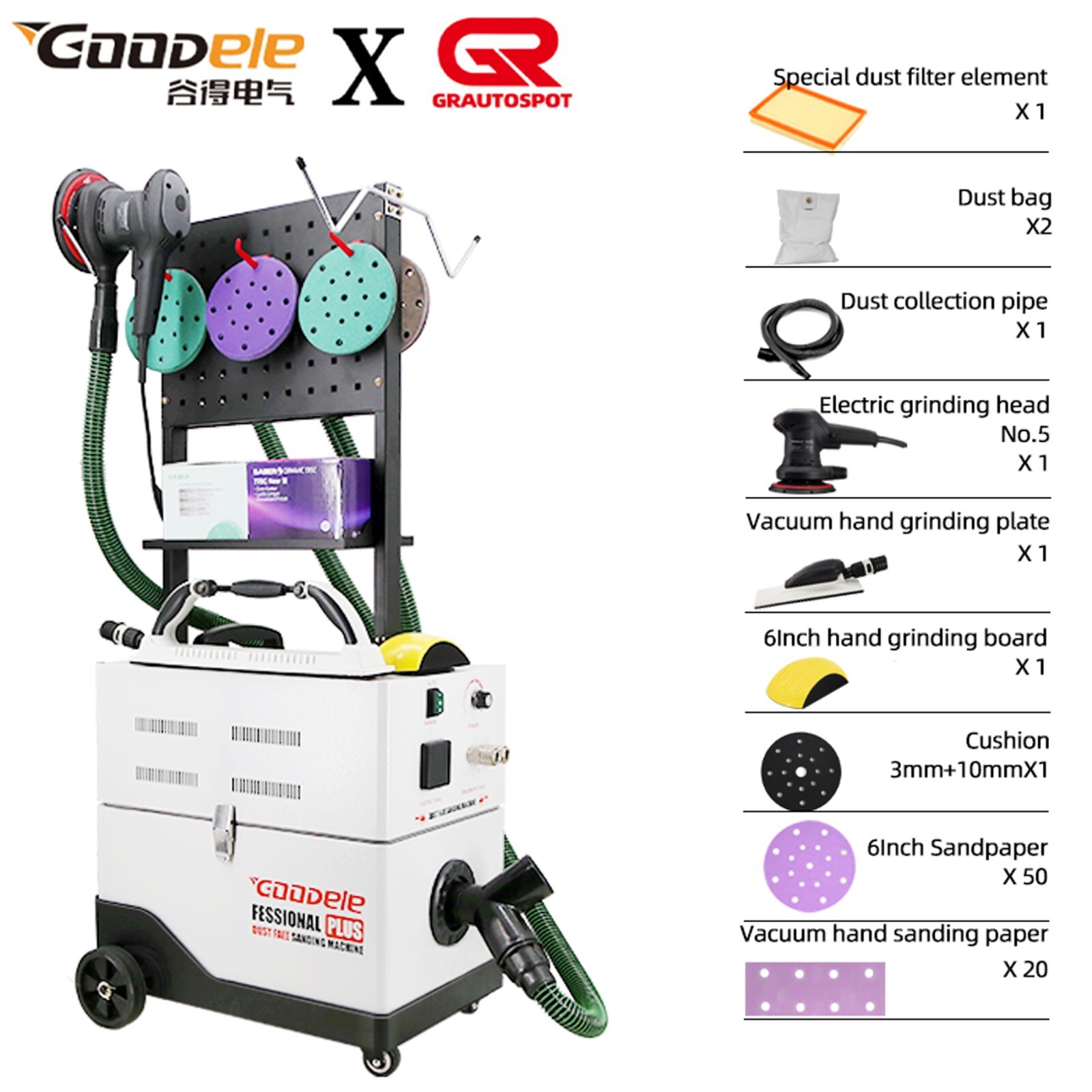 F3 Dust Free Sanding Machine With Pneumatic Sander&Electric Sander ...