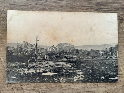 WW1 WWI Destroyed Village Battlefield - Antique Postcard | eBay