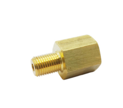 1/8"BSP Male to Female Thread Reducer Oil Pressure Gauge Adapter Brass ...
