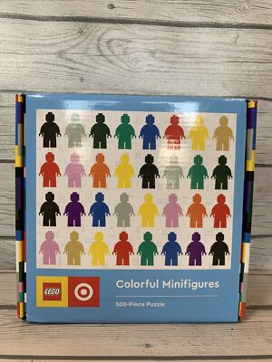 Lego Target Exclusive Colorful Mini Figures 500 Piece Puzzle 25 X 20 ...