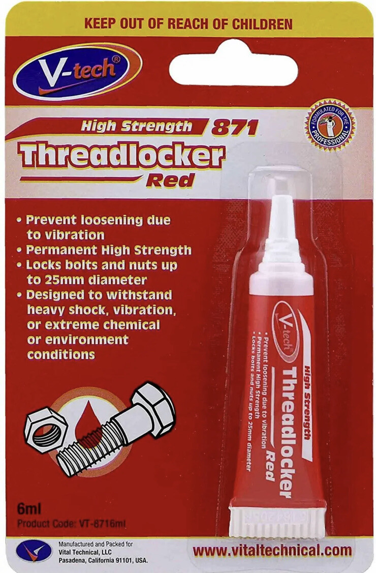 VTech High Strength Threadlocker - Red for sale online | eBay