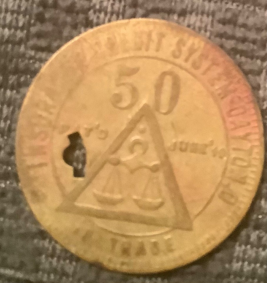 Coal scrip Cabin creek con kanawha county WV token script 50 cent | eBay