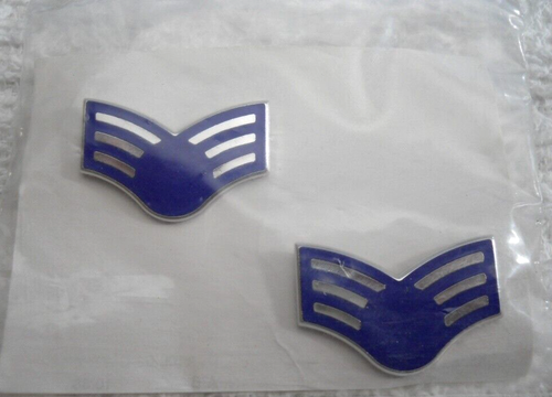 Pair USAF E-4 Senior Airman Enlisted Uniform Rank Pin US Air Force ...