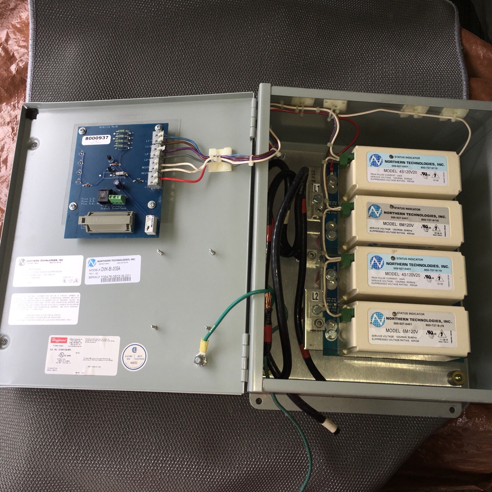 Northern Technologies Transient Voltage Surge Suppressor DMK-BI-20SA ...