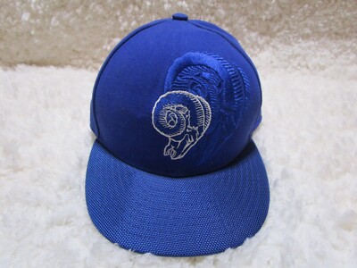 Los Angeles Rams Hat Cap Fitted 6 3/4 Blue Shadow Logo NFL Football ...