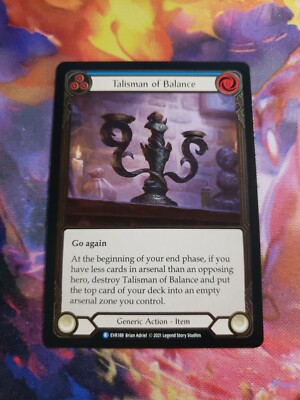 Talisman of Balance Cold Foil NM Flesh and Blood Everfest 1st Edition ...