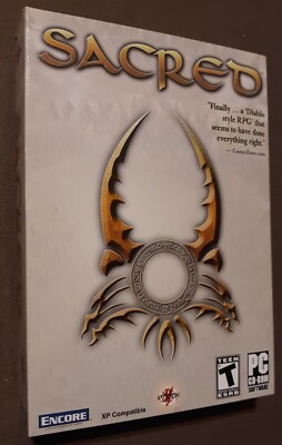 Sacred RPG Boxed Game by Encore for PC CD-ROM 2004 Software Windows IBM ...