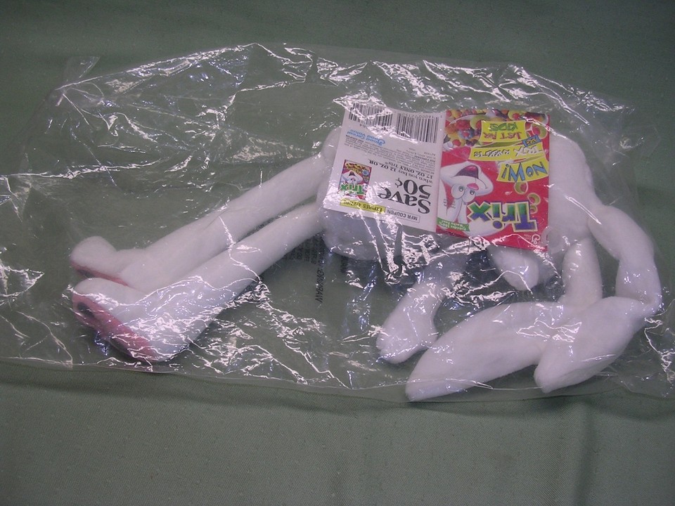 Large "Trix" bunny Plush Toy, Original Sealed Pack, Cereal Premium TRIX ...