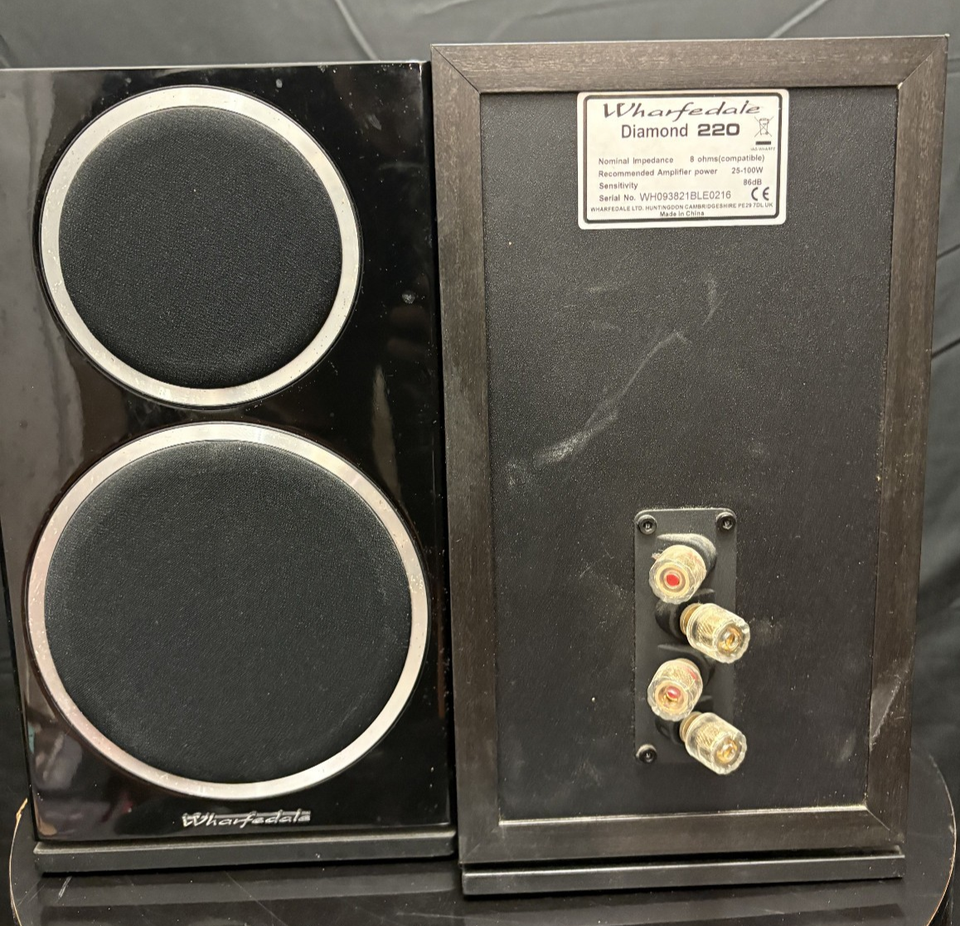 Wharfedale Diamond 220 Speakers Black Pair | eBay