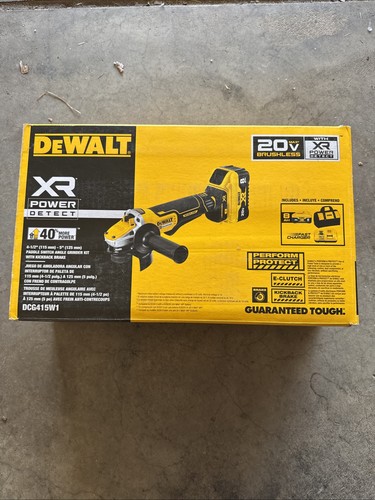 DeWALT DCG415W1 20V MAX XR 4-1/2" - 5" Cordless Switch Small Angle ...